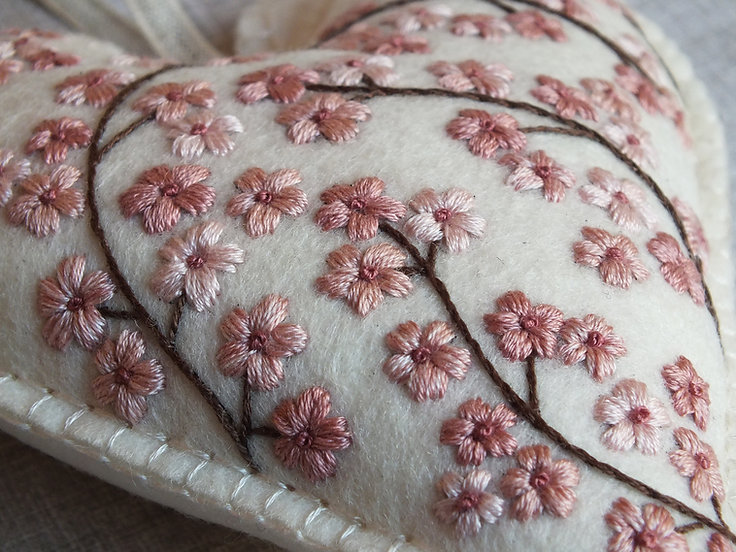 Betsy Heart Embroidery Kit by Hannah Burbury - Coast & Country