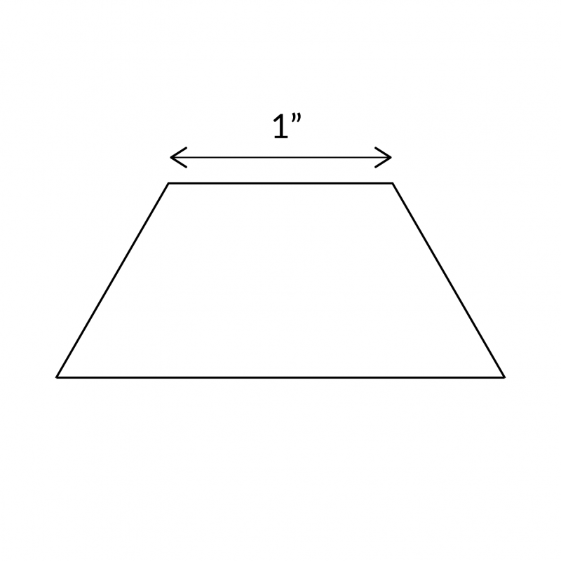 1" Half Hexagon Papers-100 pieces - Coast & Country