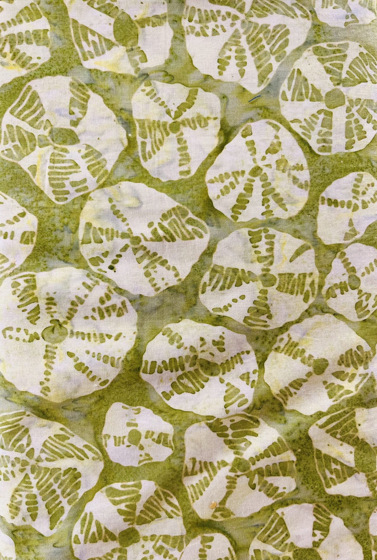 Citrus Shells Batik Fabric - Coast & Country