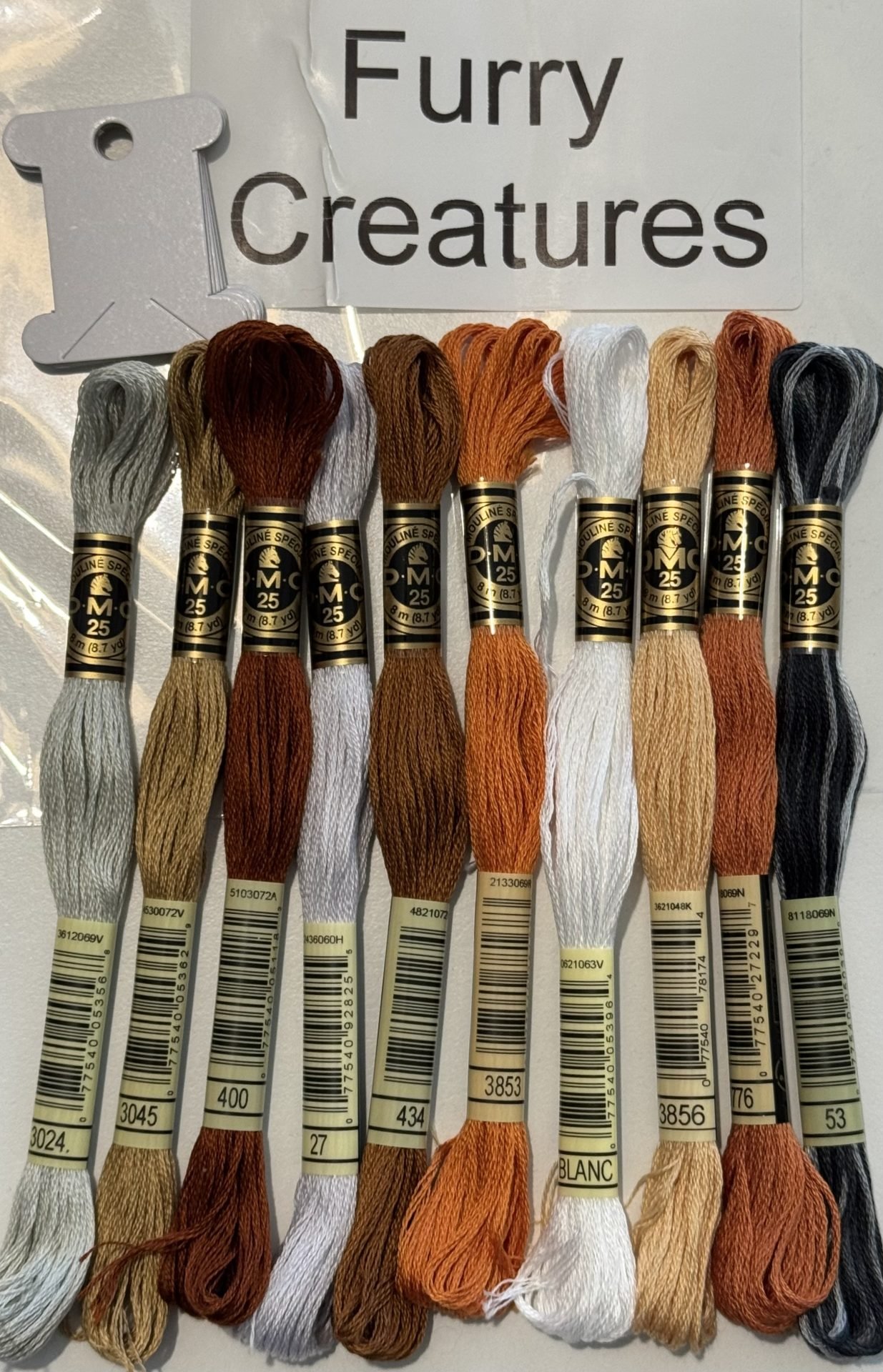 Coordinating DMC Thread Pack - Furry Friends - Coast & Country